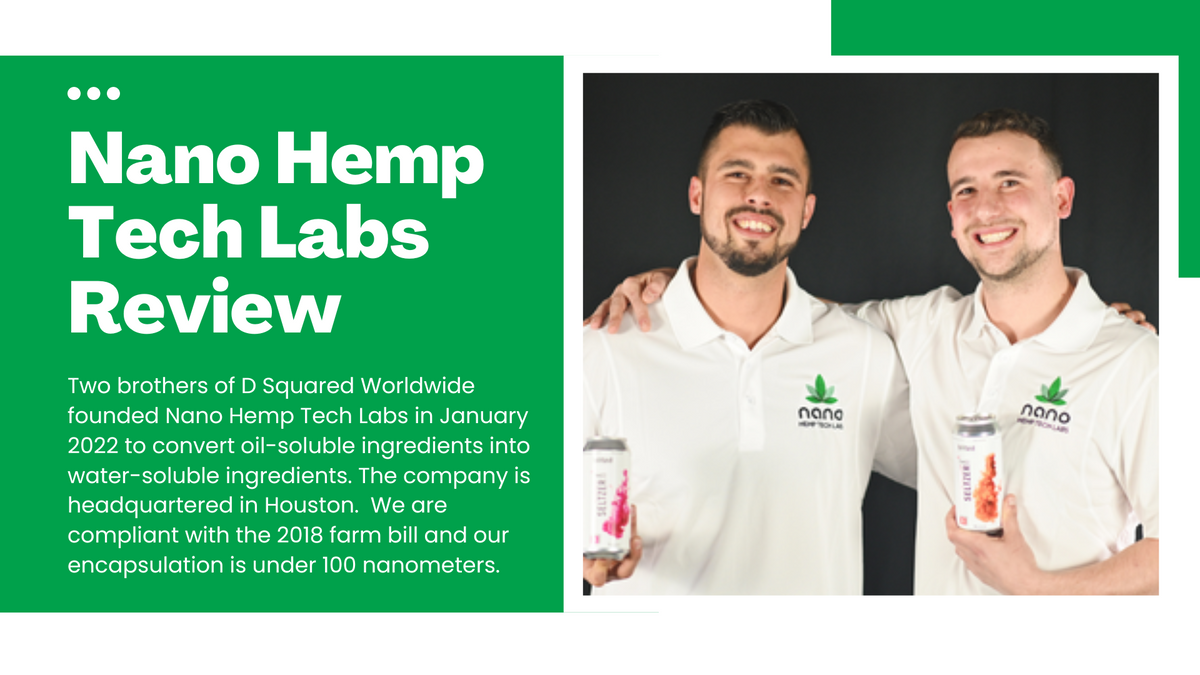 Nano Hemp Tech Labs Review – D Squared Worldwide Inc